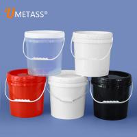 China Food Grade PP Material Plastic Bucket White Wide Neck Container for Beef Pork and Chicken for sale