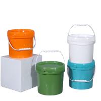 China Round Paint Custom Printed Plastic Bucket for Packaging Container Logo Customrized for sale