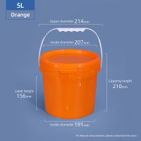 China Round Paint Custom Printed Plastic Bucket for Packaging Container Logo Customrized for sale