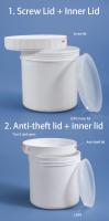 China 300ml 10oz HDPE Plastic Jar for Household Cooking Sauce Powder Storage Screw and Pop Cap for sale