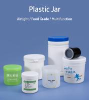 China 300ml 10oz HDPE Plastic Jar for Household Cooking Sauce Powder Storage Screw and Pop Cap for sale