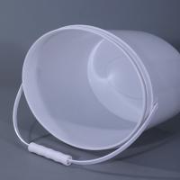 China 10 Litre White Plastic Bucket Pail for Eco-friendly Material in Latex Paint Industry for sale