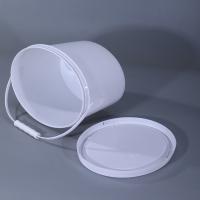 China 10 Litre White Plastic Bucket Pail for Eco-friendly Material in Latex Paint Industry for sale