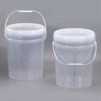 China 20L Food Grade Plastic Bucket with Handle - 5 Gallon Container with Ruler Scale and Custom Printing Options for sale
