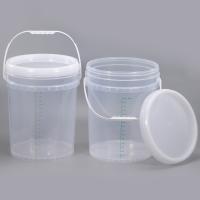 China 20L Food Grade Plastic Bucket with Handle - 5 Gallon Container with Ruler Scale and Custom Printing Options for sale