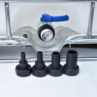 China 2 Inch Hexagon Head Plastic Quick Connector for IBC Tank with Female Outlet Coupling for sale