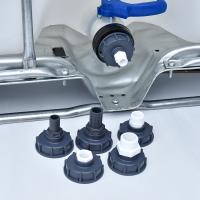 China 2 Inch Hexagon Head Plastic Quick Connector for IBC Tank with Female Outlet Coupling for sale