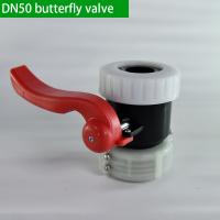 China Plastic DN40 DN50 DN80 IBC Tank Container Ball Valve with BUTTERFLY Structure for sale