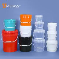 China 30L 20L 5 Gallon PP Food Grade Plastic Paint Pail Water Oil Bucket With Lids Handle for sale