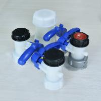 China DN40 Acid Alkali Oil Resistant PVC Ball Valve for IBC Hydraulic Directional Control for sale