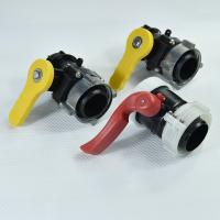 China DN40 Acid Alkali Oil Resistant PVC Ball Valve for IBC Hydraulic Directional Control for sale