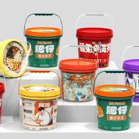 China Customized Logo IML Food Packaging Bucket for Peanut Butter Sauces and Cotton Candy for sale
