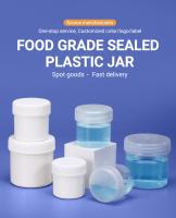 China HDPE Collar Wide Mouth Empty Jar Container Canister for Candy Powder Storage Canister for sale
