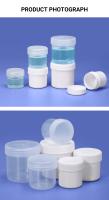 China HDPE Collar Wide Mouth Empty Jar Container Canister for Candy Powder Storage Canister for sale