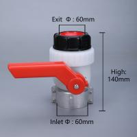 China Retailer 1000L IBC Tank Adapter DN50 Ball Butterfly Valve for Industrial Applications for sale