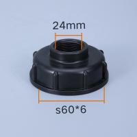 China Drain Safety Manual Globe Valve IBC 1000L Valve 60 with 1/2'' 3/4'' Adapter Connection for sale