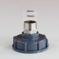 China 2inch Round IBC Tank Adapter Plastic Valve Stainless Steel Fitting Connector for sale
