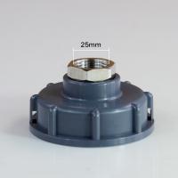 China 2inch Round IBC Tank Adapter Plastic Valve Stainless Steel Fitting Connector for sale