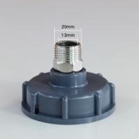 China 2inch Round IBC Tank Adapter Plastic Valve Stainless Steel Fitting Connector for sale