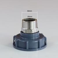 China 2inch Round IBC Tank Adapter Plastic Valve Stainless Steel Fitting Connector for sale