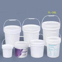 China Sale Food Grade 1L-20L Plastic Paint Bucket with Handle Sealing Lid and Customized Logo for sale