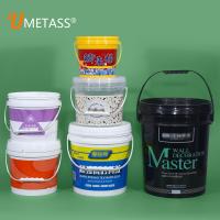 China Custom IML Print Logo 1L Round Plastic Bucket for Yogurt Chocolate Spread and Sauces for sale