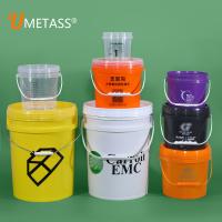 China Custom IML Print Logo 1L Round Plastic Bucket for Yogurt Chocolate Spread and Sauces for sale