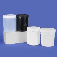 China PE Plastic Type Canisters Pots With Inner Lid BPA Free 0-1L Capacity Child Proof Jars for sale