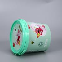China Reusable Ice Cream Cup with Lid and Handle Food Packaging Custom Logo Printed PP Plastic for sale