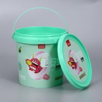 China Reusable Ice Cream Cup with Lid and Handle Food Packaging Custom Logo Printed PP Plastic for sale