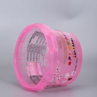China IML Plastic Popcorn Biscuit Chips Bucket with Customized Capacity and Custom Logo for sale