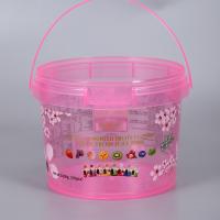 China IML Plastic Popcorn Biscuit Chips Bucket with Customized Capacity and Custom Logo for sale