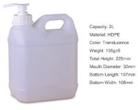 China Paint HDPE 1L 2L 4L 5L 10L Jerry Can Bottle with Pump Lid for sale