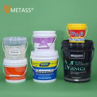 China Sample Empty 5Litre 10Litre 20Liter Food Grade Safe Paint Popcorn Round Plastic Bucket for sale