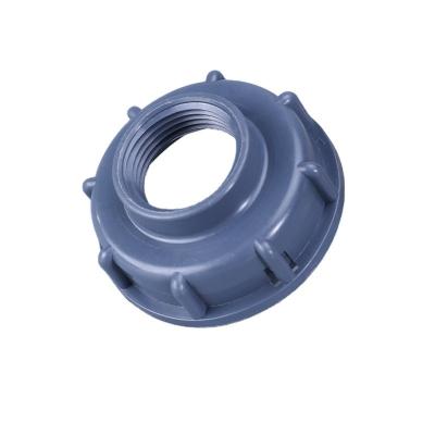China Accessories for Home Garden 1Inch Black IBC Tank PP Adapter Tap Connector Replacement Valve Fitting for sale