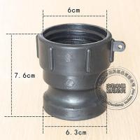 China Non Leakage 60mm Inlet Coarse Thread To 60mm Camlock Hose 1000L IBC Tank Fitting Adapter for sale