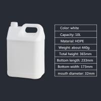 China 10L HDPE Square Barrel Chemical Liquid Sample Glue Paint Biodegradable Plastic Container for sale
