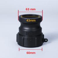 China Reducing Round Head Code 63mm Adapter for IBC Valve Plastic Fitting Connection and Durable for sale