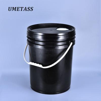 China Custom Color High Temperature Plastic Bucket With Handles For Liquid Storage Container for sale