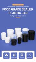 China 1L Wide Mouth HDPE Plastic Jar Container for Drinking Honey Snack Packing Screw Cap for sale
