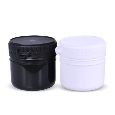 China 200ml Capacity HDPE Plastic Jar for Storing Medicine Tablets Pills and Protein Powder for sale