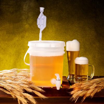 China Eco-Friendly 20L Food Grade Fermenter Brewery Barrel for Bomebrew Enzyme Fruit Bucket for sale