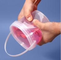 China 1-10 Liter Transparent Kids Toys Packing PP Plastic Beach Bucket with Lid and Handle for sale