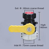 China High Temperature Butterfly Structure for IBC Tank Valve Structure 62mm 75mm Ball for sale