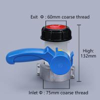 China Plastic DN40 DN50 Butterfly Valve for IBC Containers Versatile and Dependabl for sale