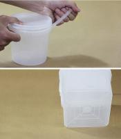 China Accessories With Lid Eco Friendly White Plastic Food Storage Bucket with Airtight Lids for sale