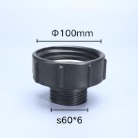 China Hexagon Head Code IBC Tank Adapter for UMETASS 100MM To S60*6 Male Thread Valve Faucet for sale