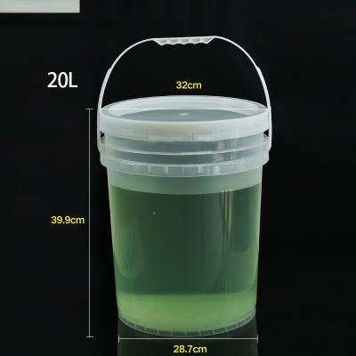 China Round 20L Tap 5 Gallon Multi-Functional Coaches Bucket Cooling Kegs Stripe Plastic Container for sale