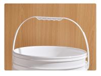 China Transparent Round Pail for Children Toys Packing 35L 7 Gallon Recycled Plastic Bucket for sale