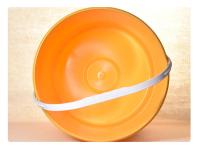 China Transparent Round Pail for Children Toys Packing 35L 7 Gallon Recycled Plastic Bucket for sale